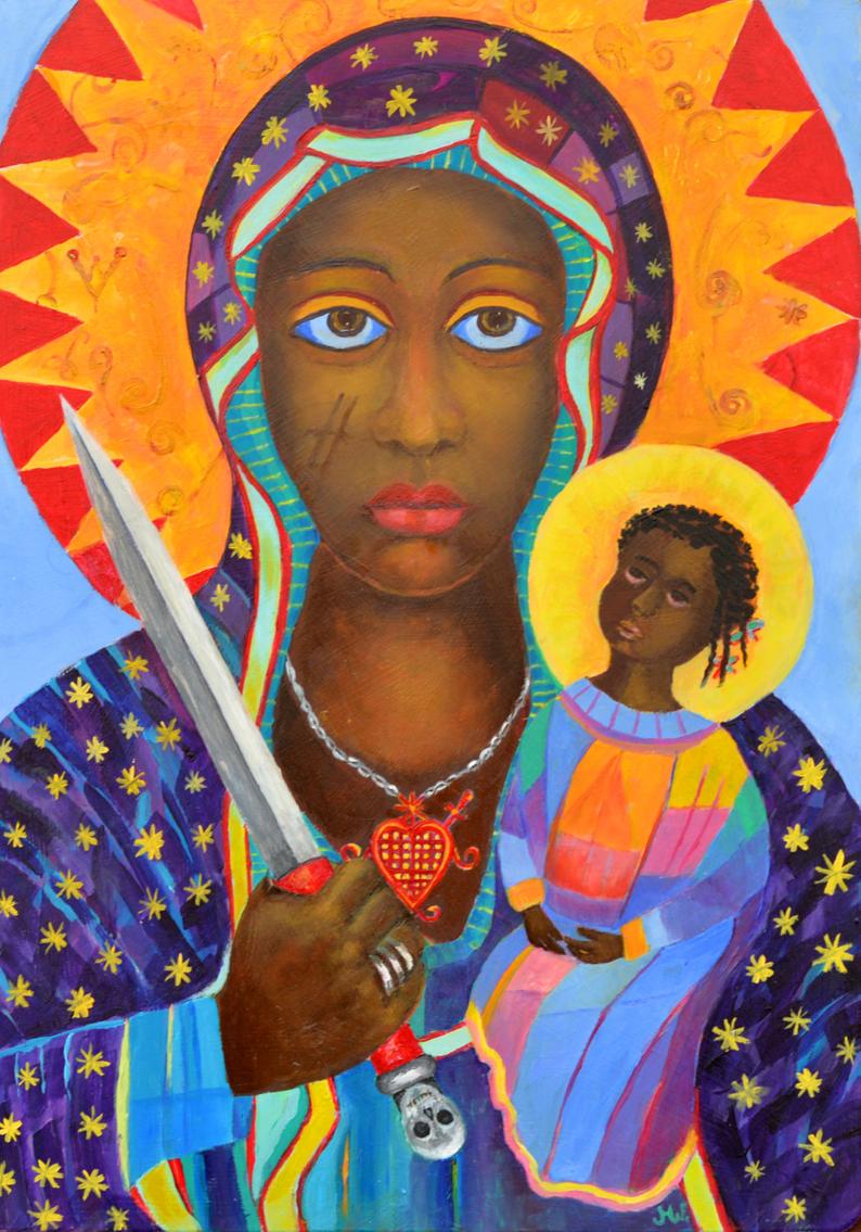 Black Madonna of Czestochowa becomes lesbian defender Erzuli Dantor